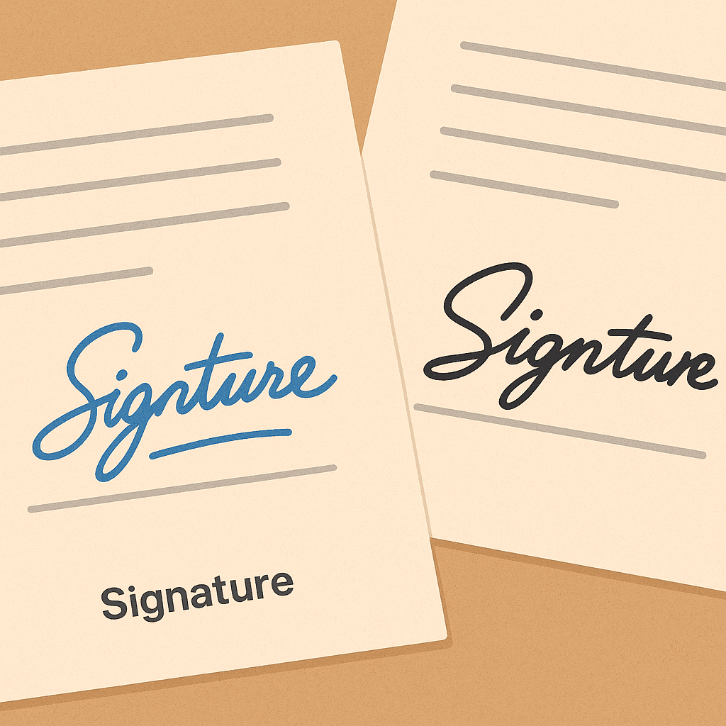 Why Ink Color Matters in Document Signing | Blue Ink vs. Black Ink ...